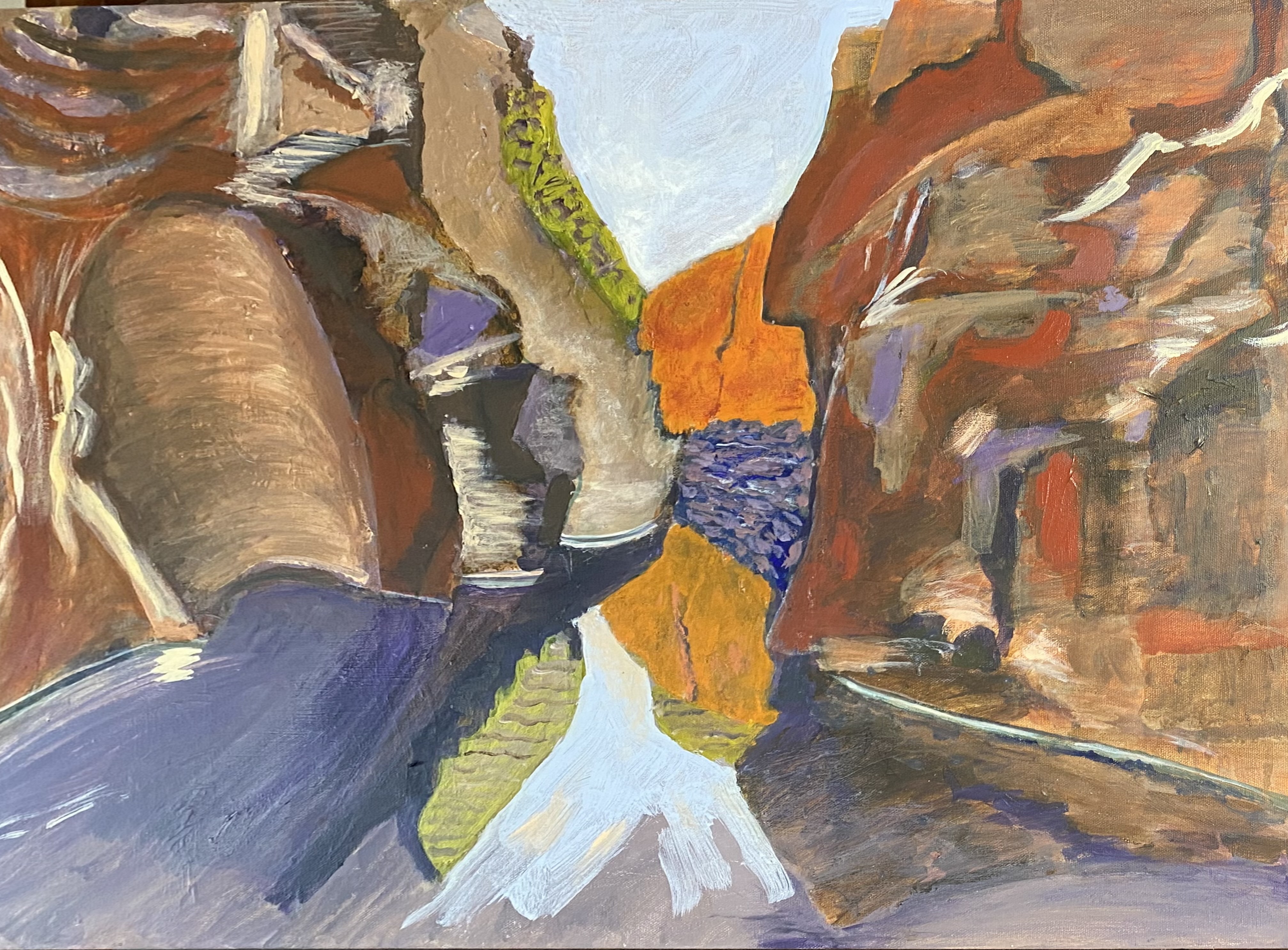 Lee Millar painting Cobalt Gorge I – Gallery 48